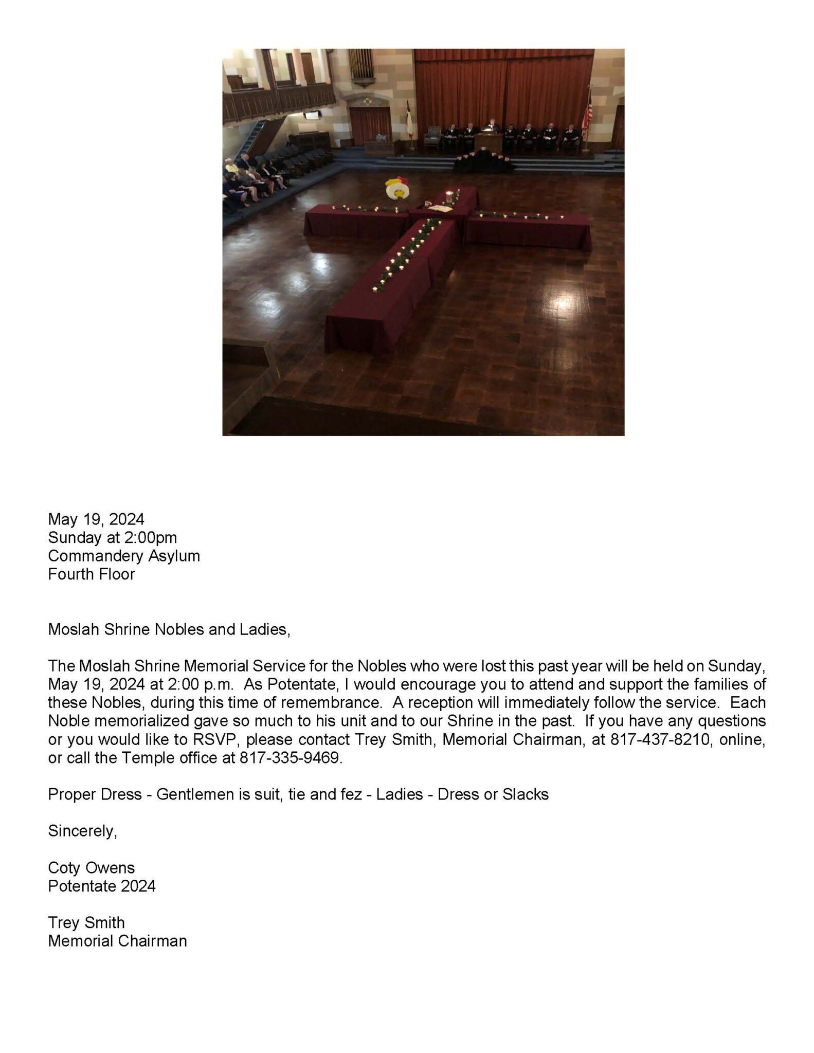 Moslah Shrine Memorial Service - Moslah Shriners